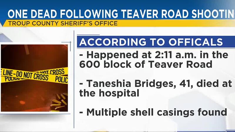 Murder investigation underway after shooting leaves woman dead in Troup Co. Murder investigation underway after shooting leaves woman dead in Troup Co.